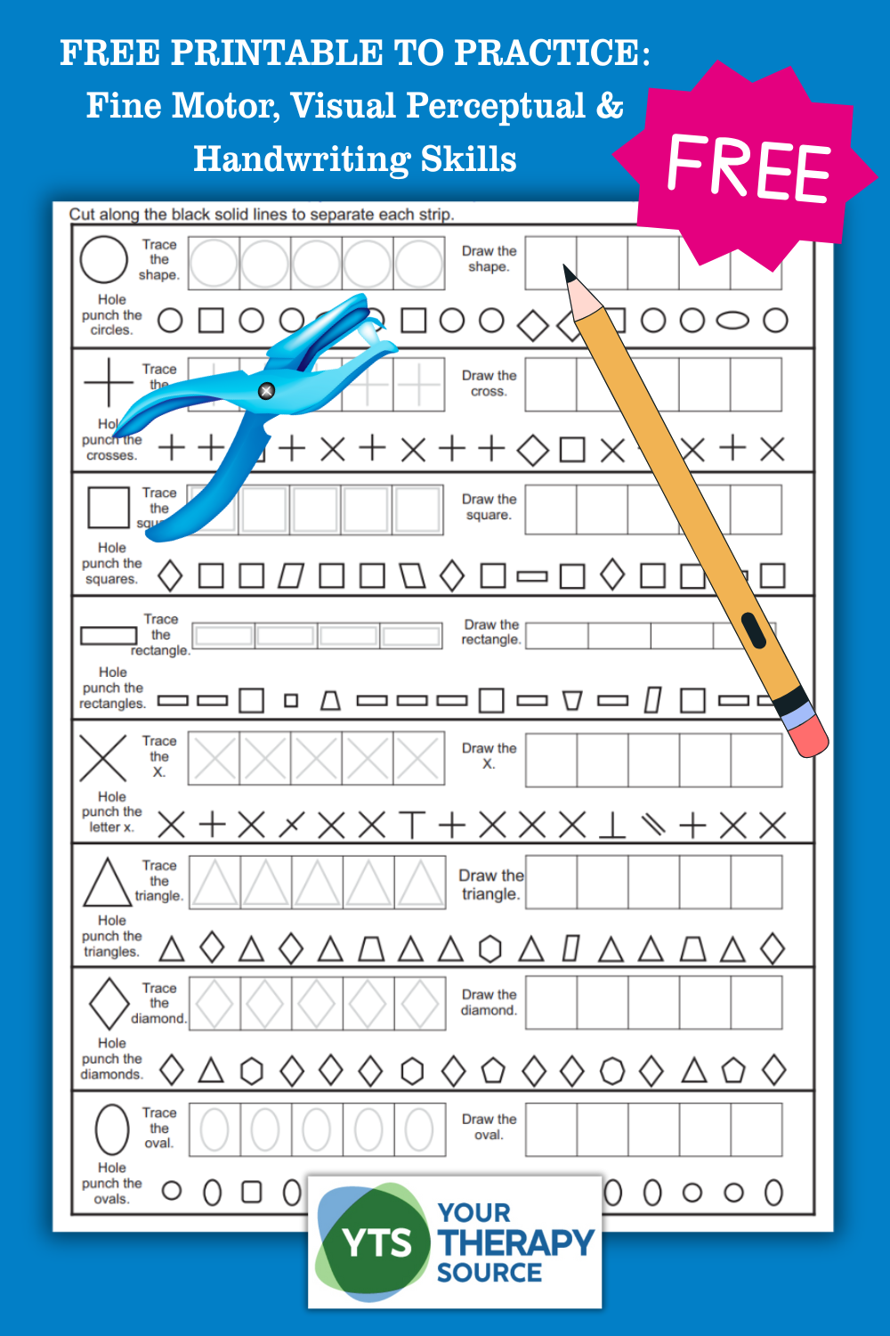 Hand Strengthening Activities for Kindergarten and Up: Free Printable ...