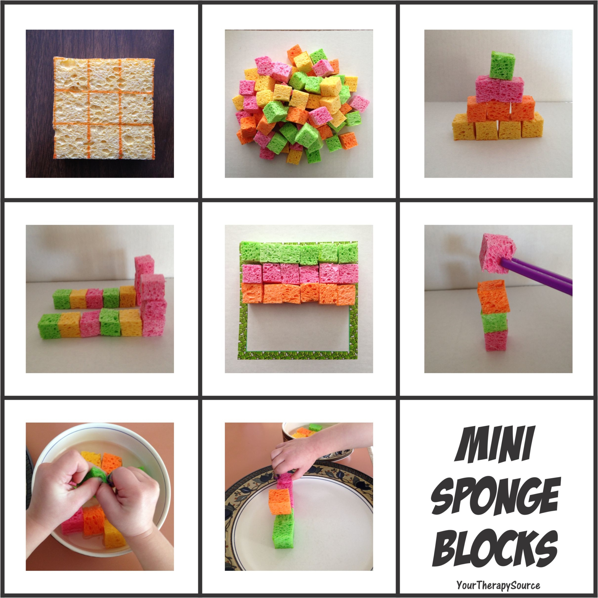 Mini Sponge Blocks - Your Therapy Source