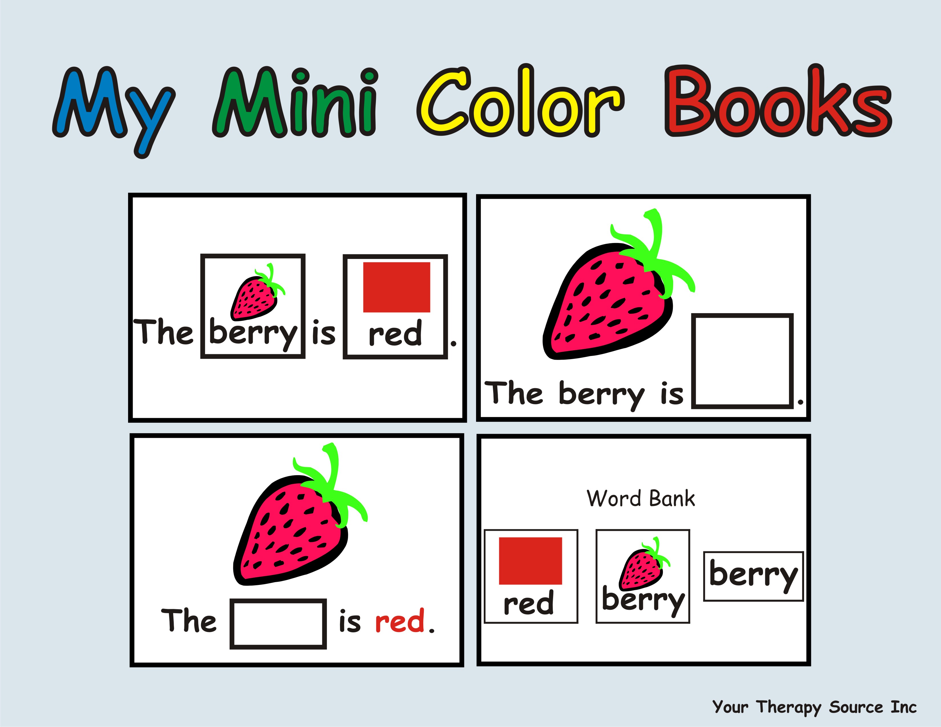 My Mini Color Books - Your Therapy Source