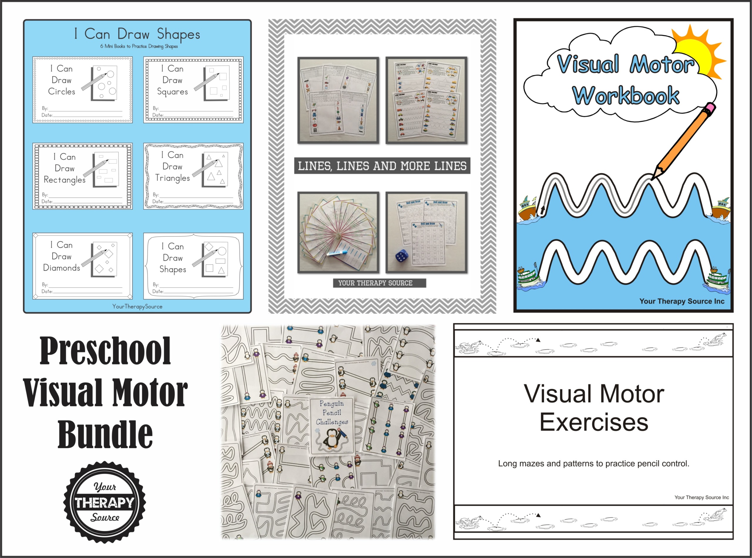 Preschool Visual Motor Bundle - Your Therapy Source