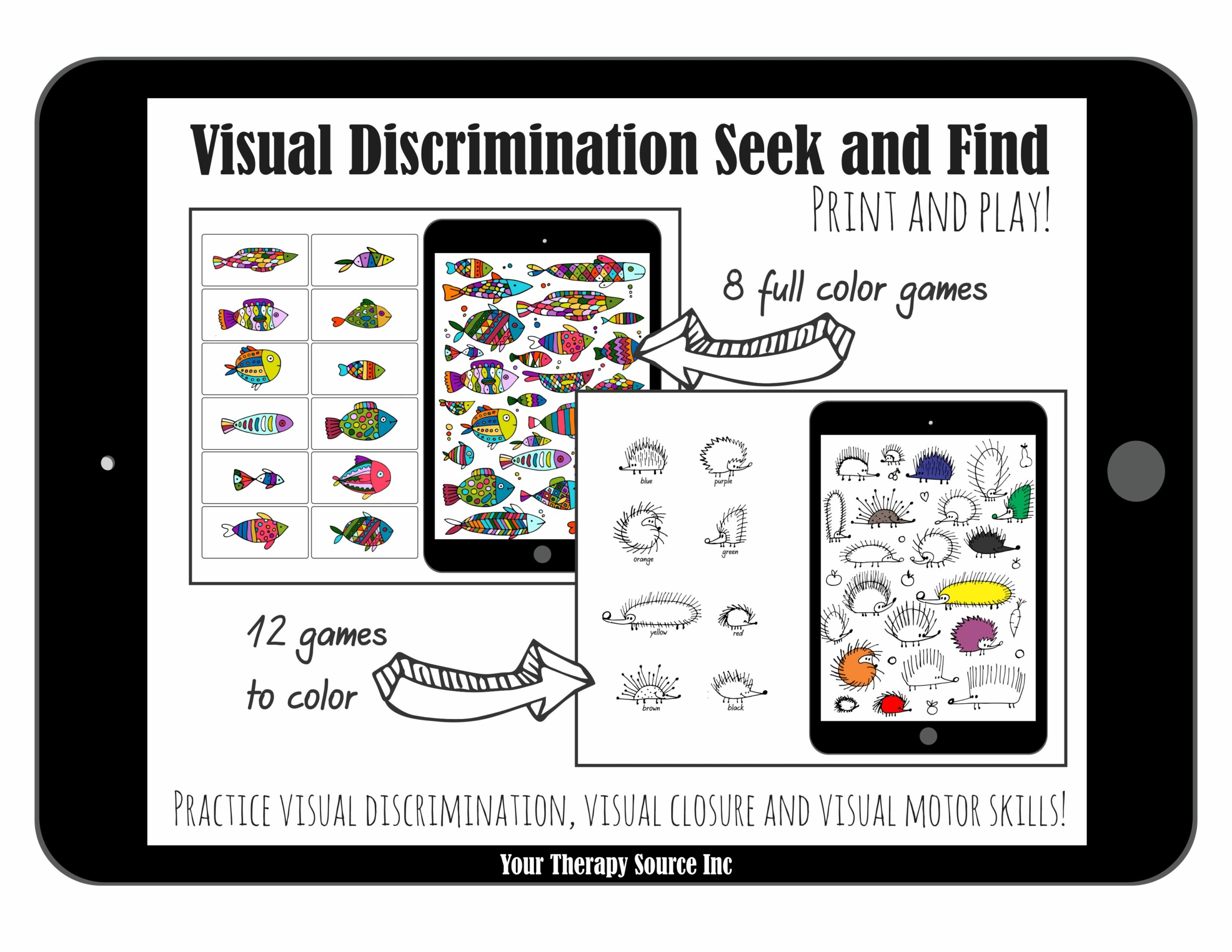 Visual Discrimination Seek and Find - Your Therapy Source