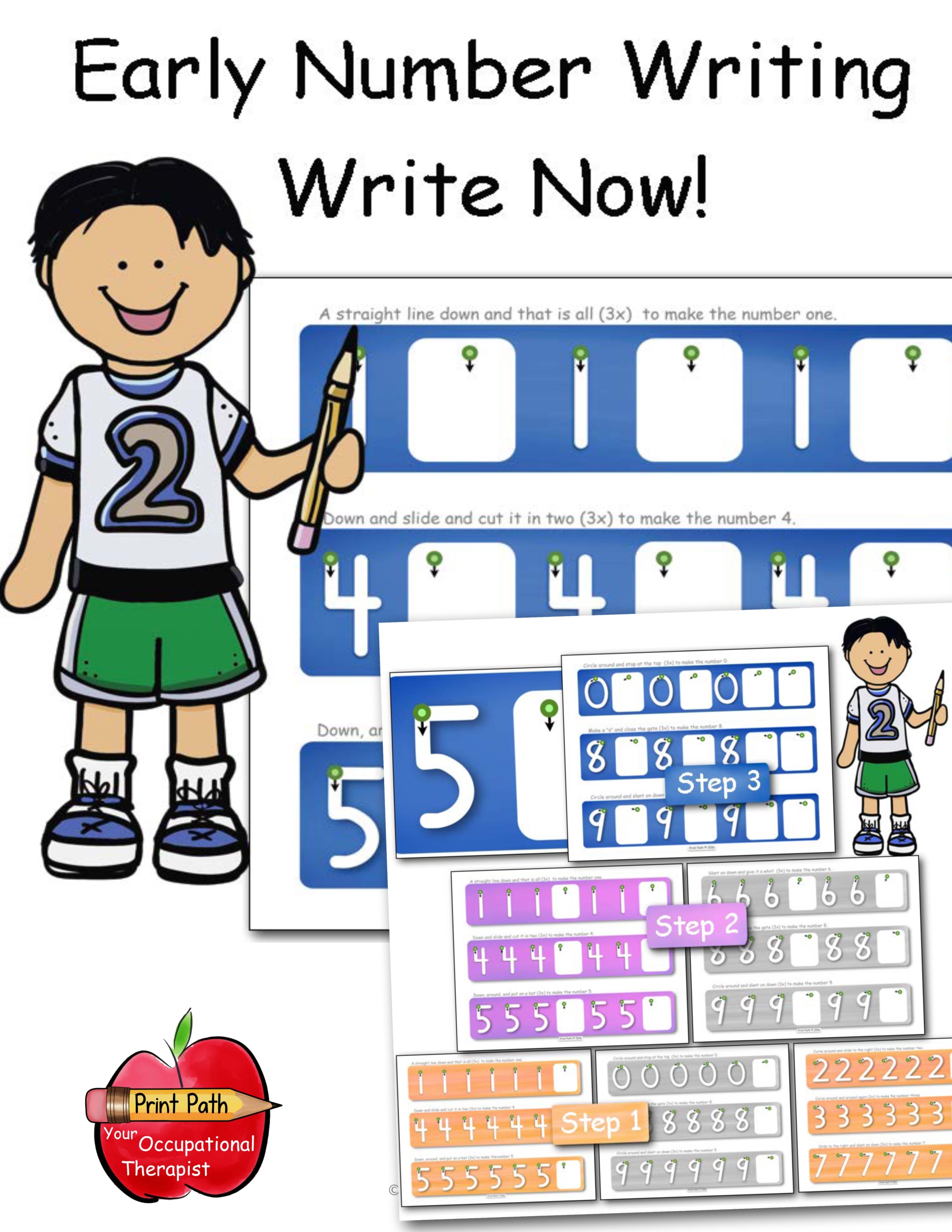 Multisensory Number Writing Bundle - Your Therapy Source