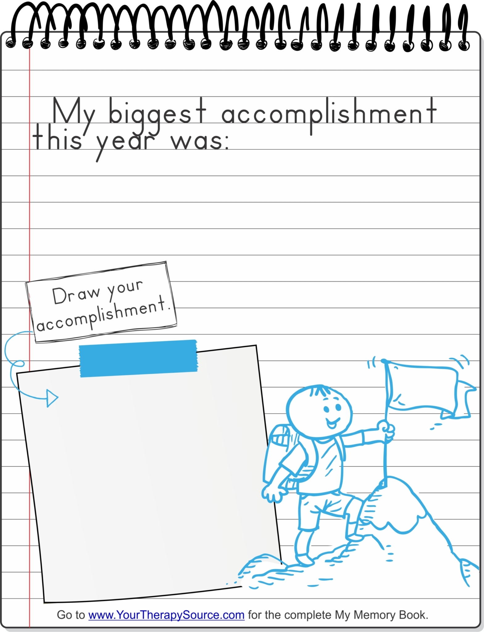 My Memory Book - Handwriting and Drawing Practice - Your Therapy Source