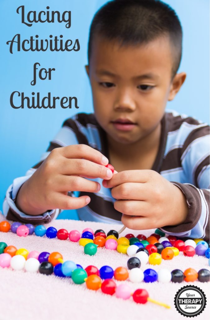 Lacing Activities for Children - Your Therapy Source