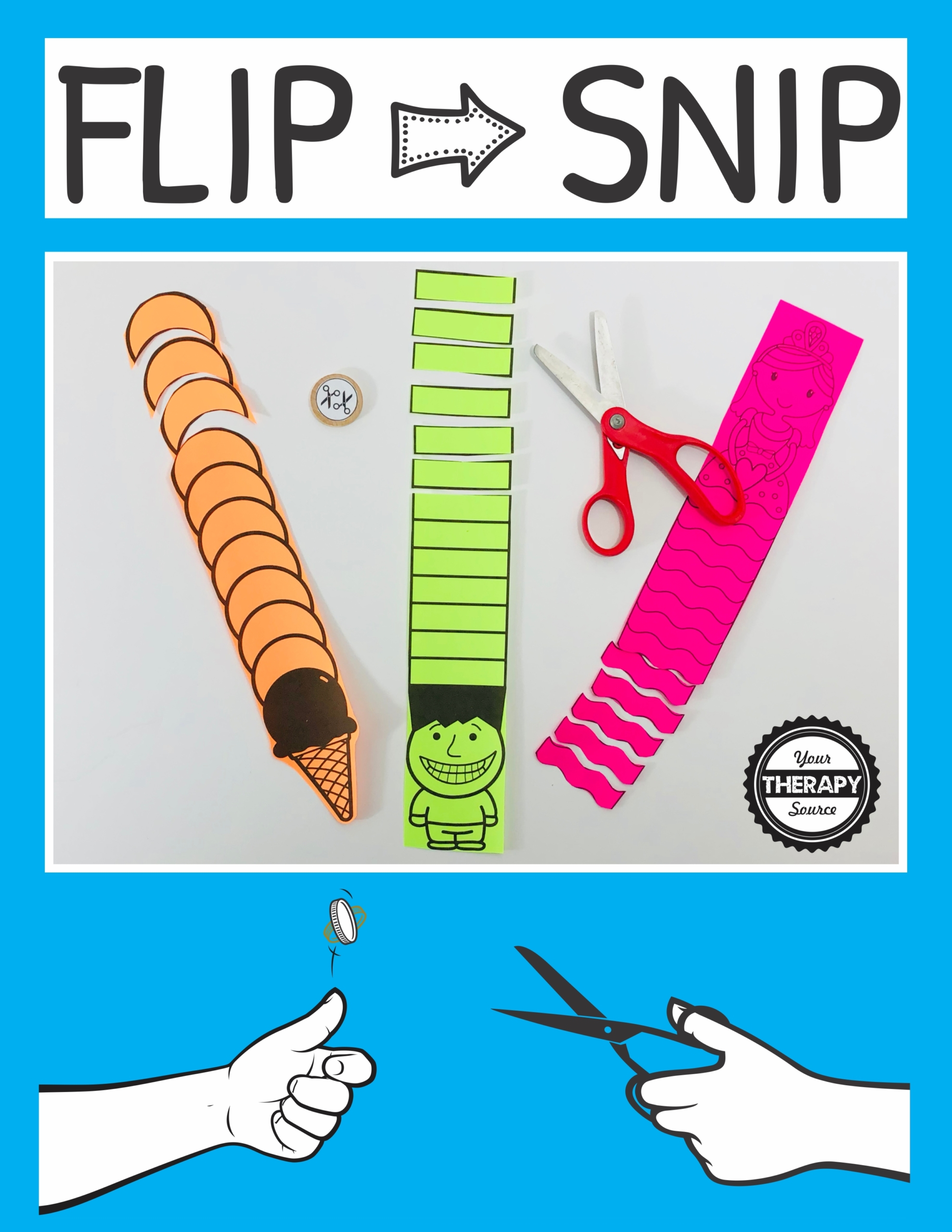 Free Printable Cutting Activities Packet - Your Therapy Source