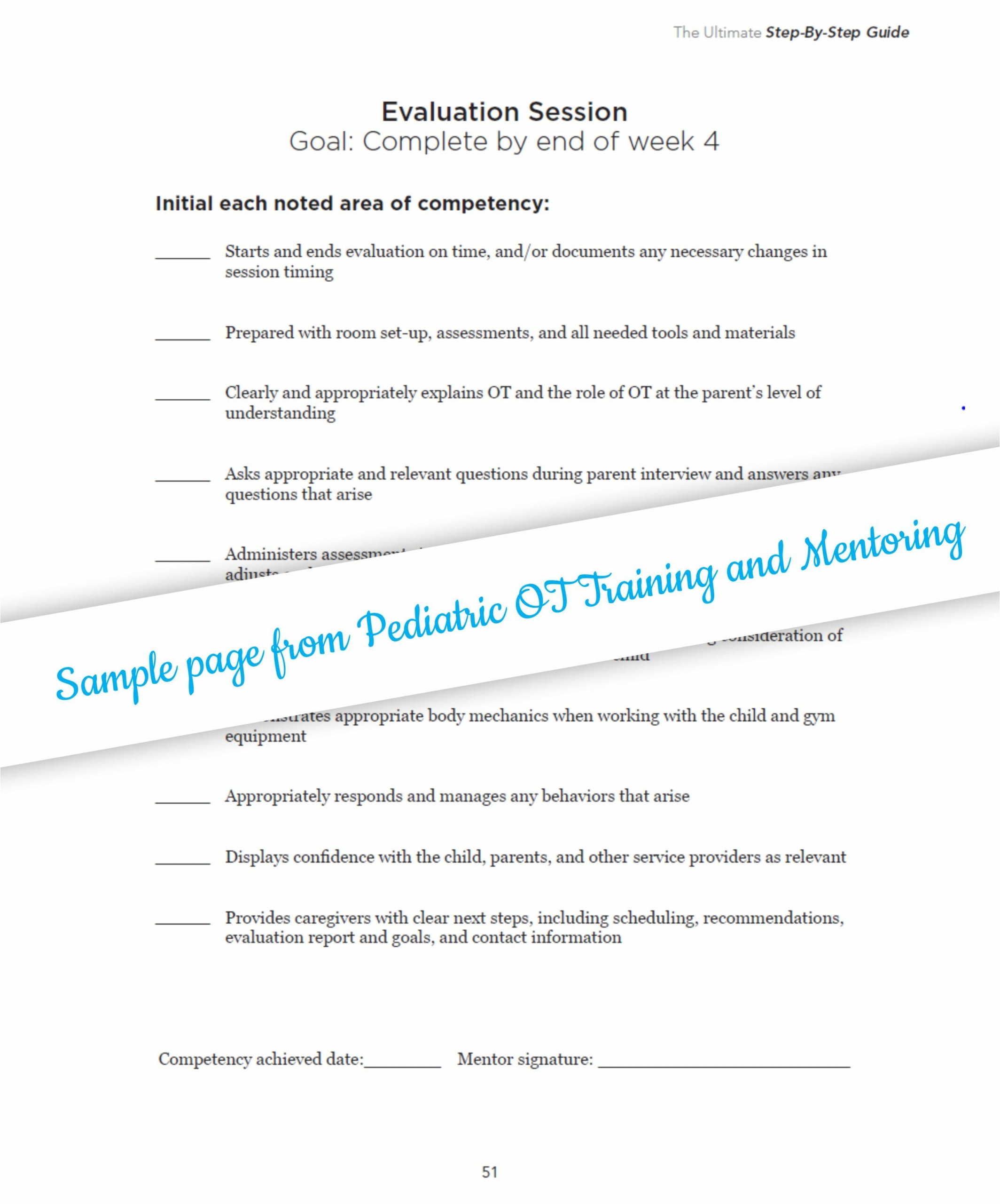 Pediatric Occupational Therapy Training and Mentoring - Step By Step ...