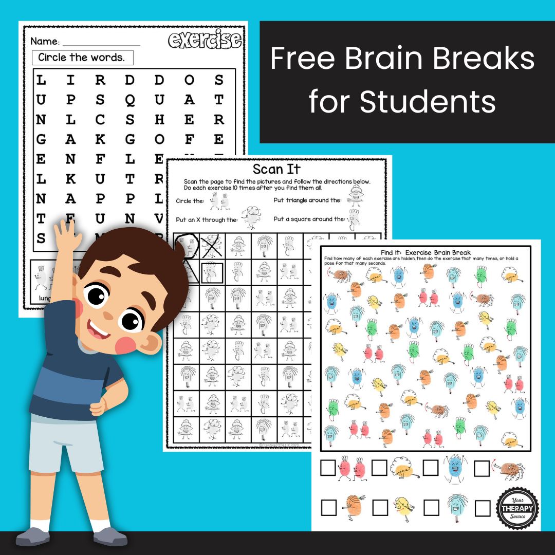 Fingerprint Self-Regulation Brain Break Free Printables - Your Therapy ...