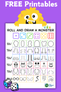 Free Roll a Monster Printable - Your Therapy Source