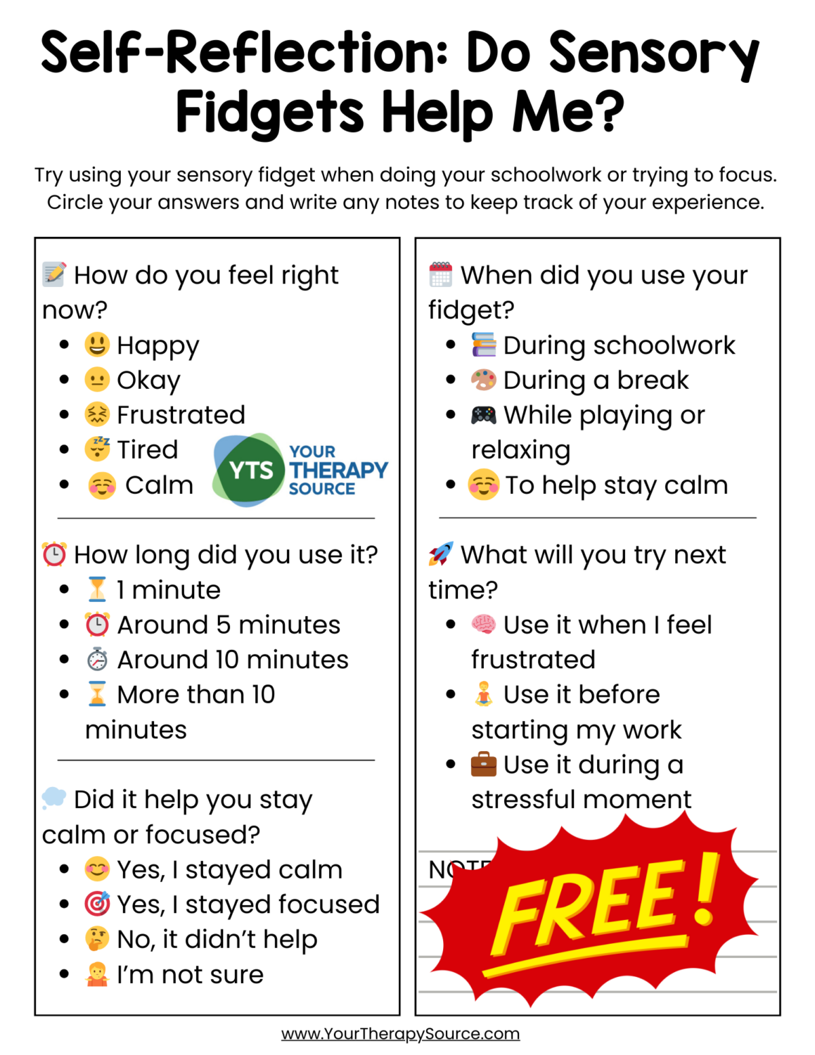 Sensory Fidgets: Do They Work? - Your Therapy Source