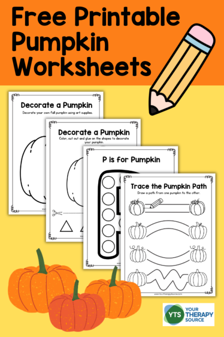 Preschool Pumpkin Worksheets - Free Printable Packet - Your Therapy Source