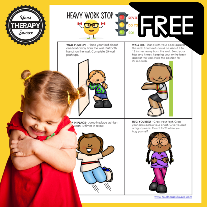 Heavy Work Activities - Free Printable - Your Therapy Source