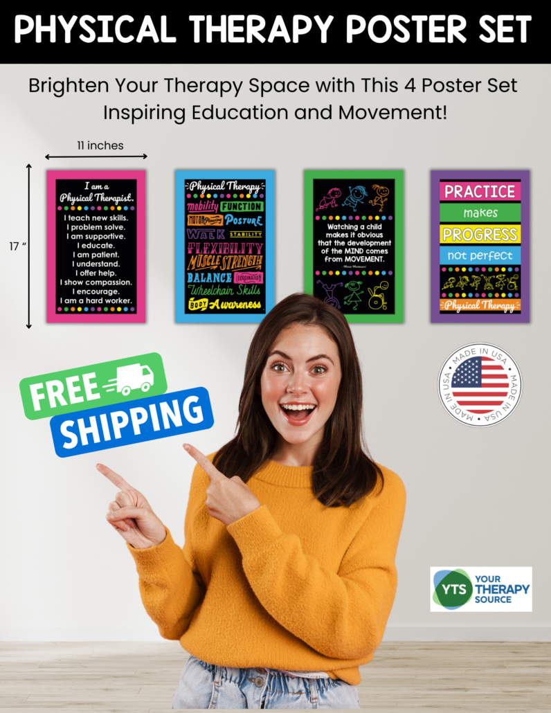 Pediatric Physical Therapy Poster Set - Your Therapy Source