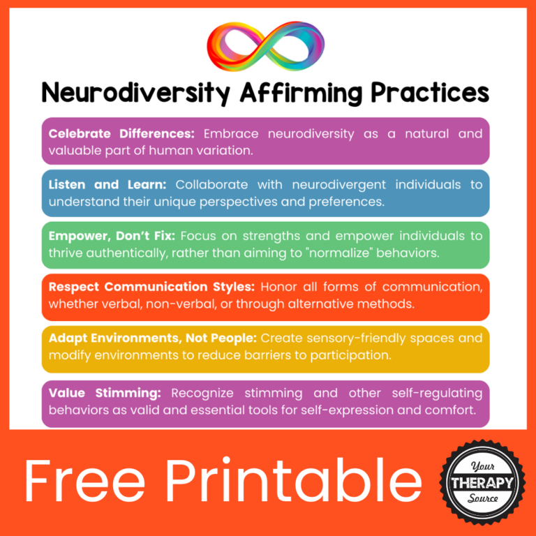 Neurodiversity Affirming Practices - Your Therapy Source