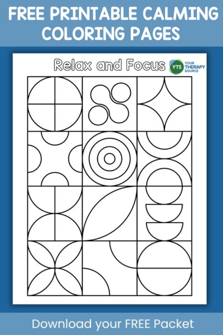 Calming Coloring Pages - Free Printables - Your Therapy Source