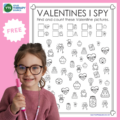Valentine I Spy Printable - Free - Your Therapy Source