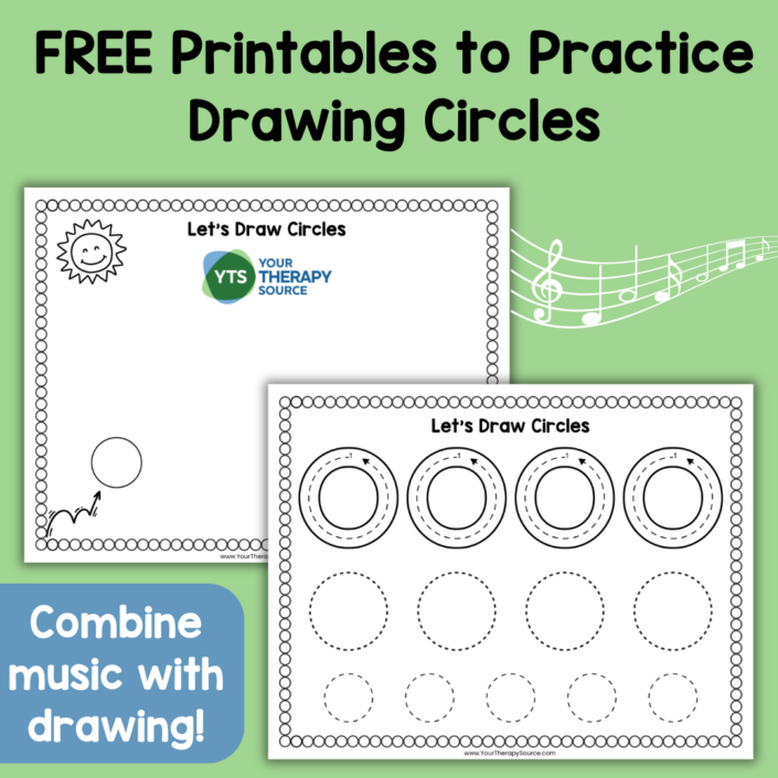 How to Draw Circles Free Printables - Your Therapy Source