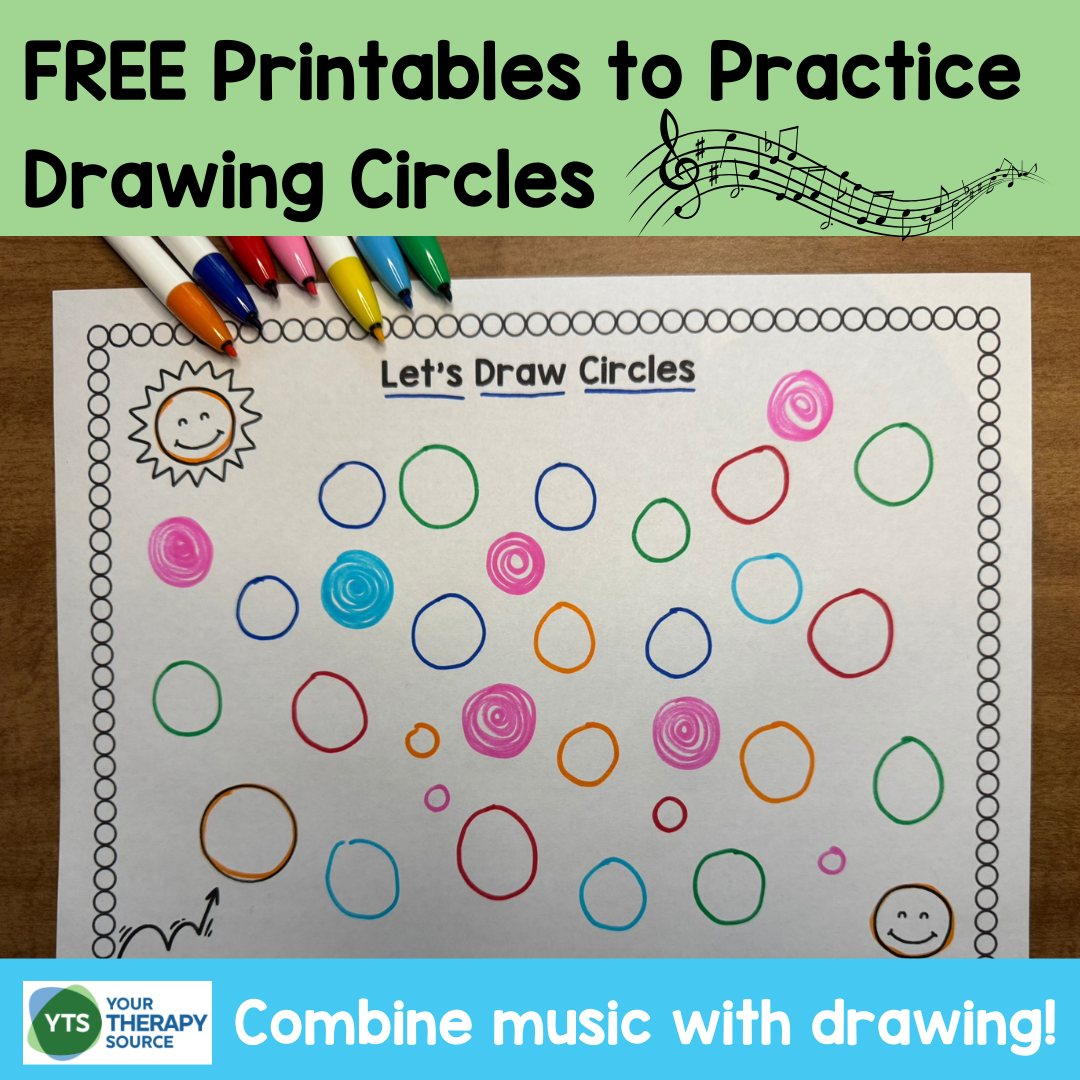 How to Draw Circles Free Printables - Your Therapy Source