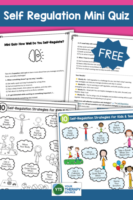 Self Regulation Mini Quiz and FREE Self-Regulation Strategies Printable ...