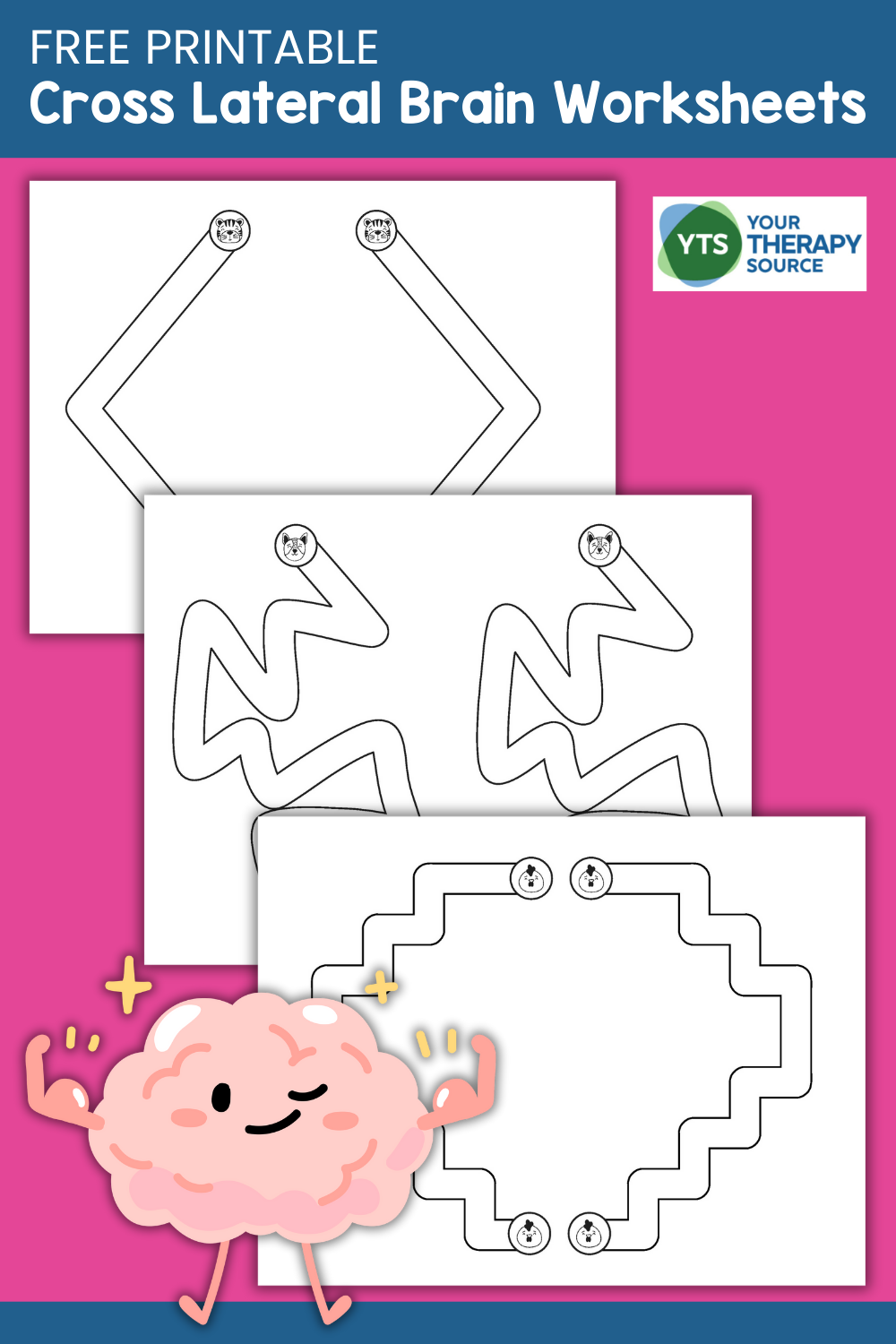 Free Printable Cross Lateral Brain Worksheets - Your Therapy Source