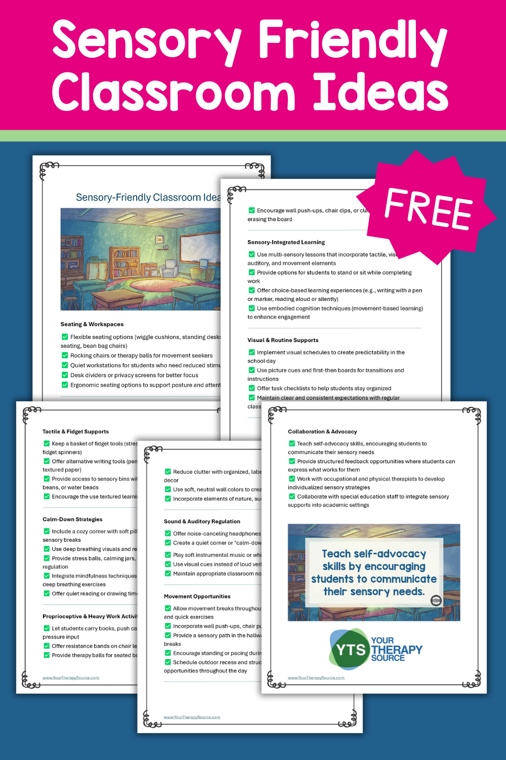 Sensory Friendly Classroom Ideas - Free Printable Handout - Your ...