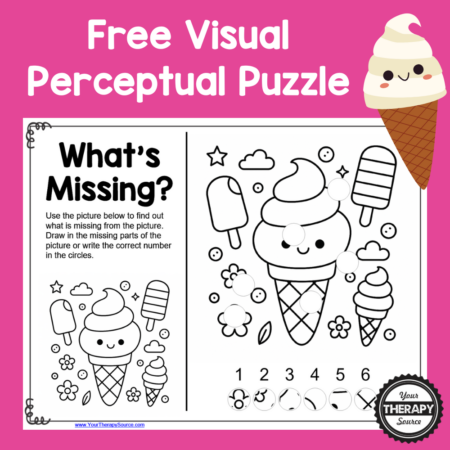 Visual Perception Activities - Free Printables - Your Therapy Source