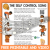 Self Control Song Free Printable Your Therapy Source
