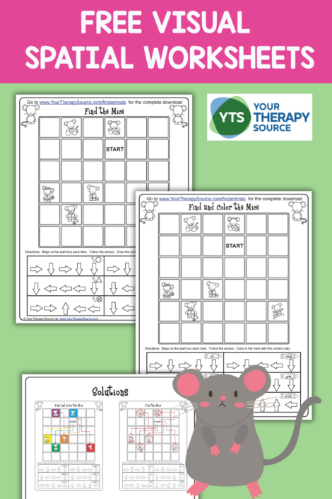 Free Visual Spatial Worksheets - Your Therapy Source
