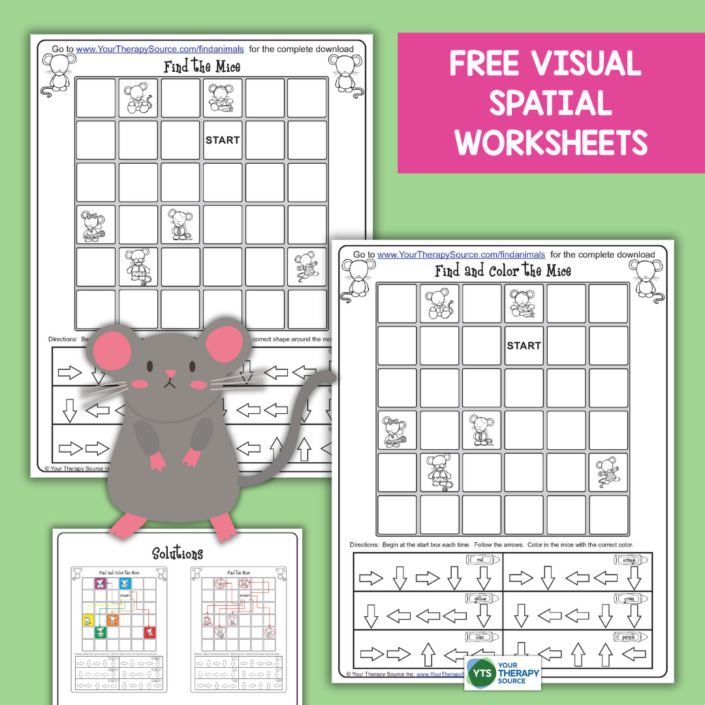 Free Visual Spatial Worksheets - Your Therapy Source
