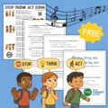 Stop Think Act Impulse Control Free Printables and Song - Your Therapy ...