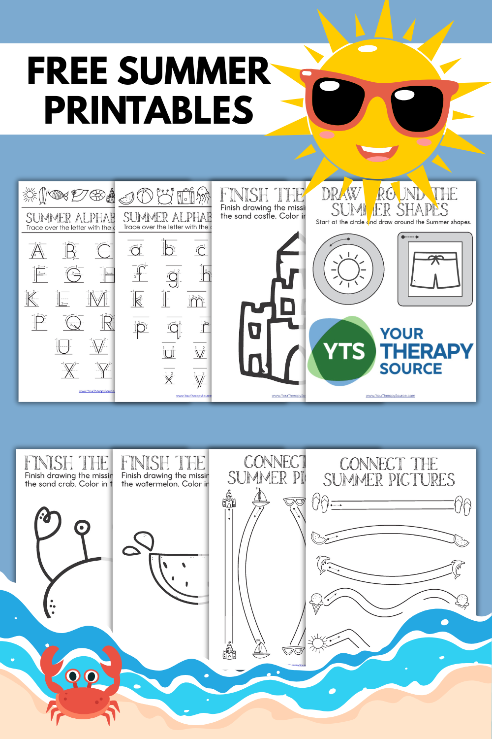 Summer Kindergarten Worksheets Free Printable PDF - Your Therapy Source
