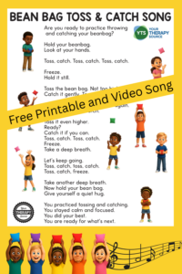 Bean Bag Catching Song - Free Printable - Your Therapy Source