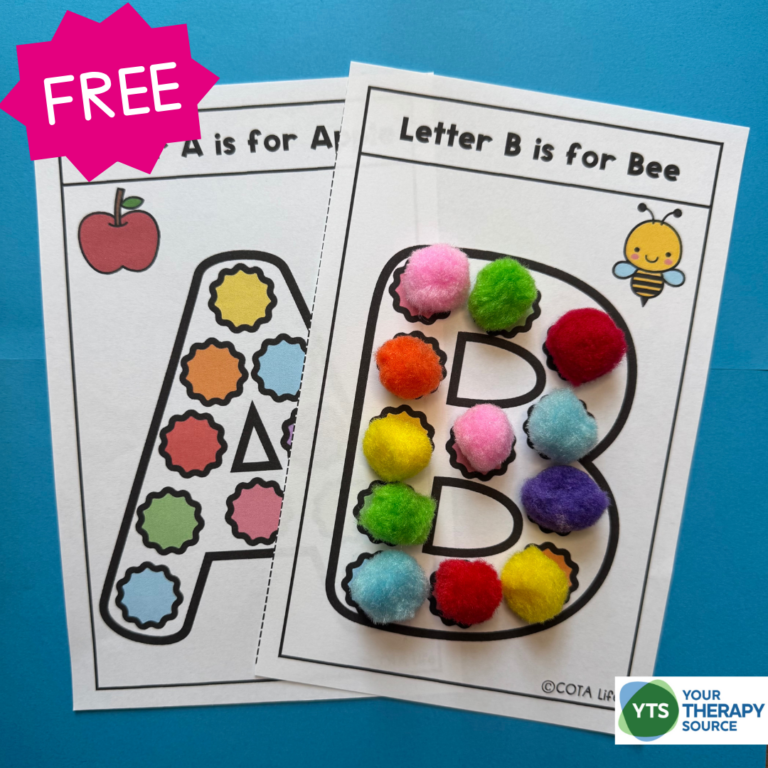Pom Pom Activities Free Printable Packet - Your Therapy Source