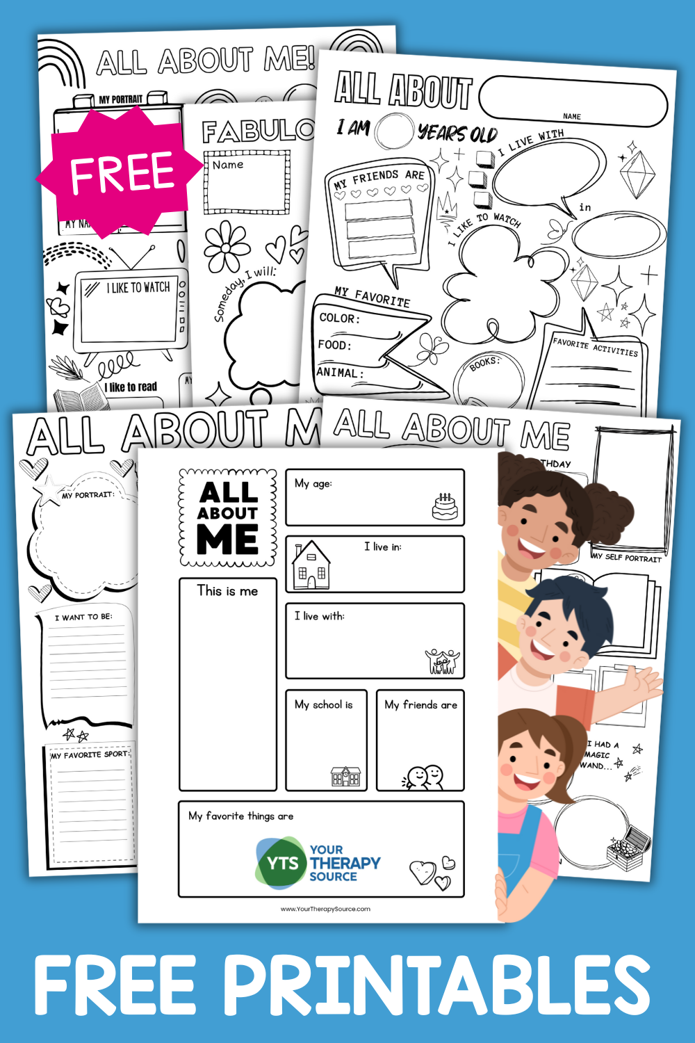 Free All About Me Worksheets - Your Therapy Source