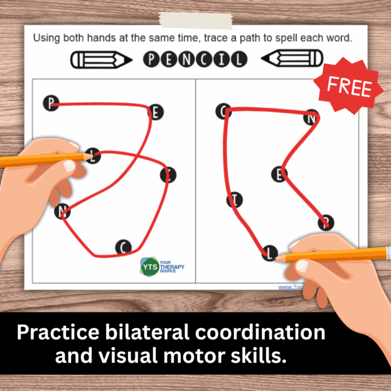 Free Occupational Therapy Worksheets and PT Resources - Your Therapy Source