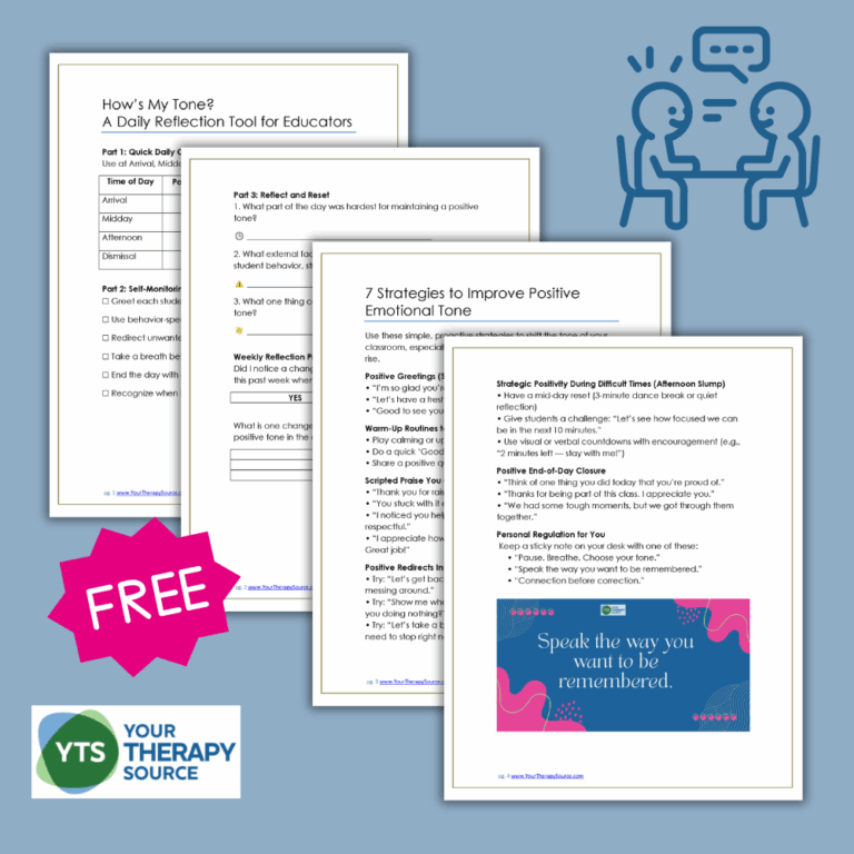 Free Occupational Therapy Worksheets and PT Resources - Your Therapy Source
