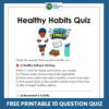 Free Healthy Habits Quiz - Your Therapy Source
