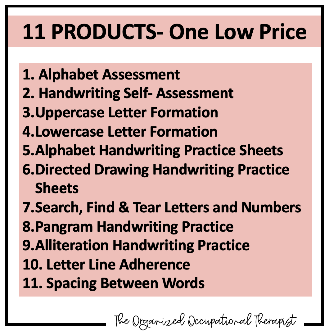 Occupational Therapy Handwriting Bundle - Your Therapy Source