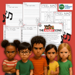 Angry Worksheets and Song - Free Printables - Your Therapy Source