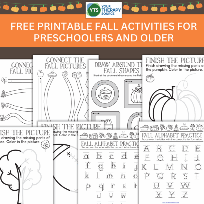 Fall Printable Activities for Preschoolers and Up - Your Therapy Source