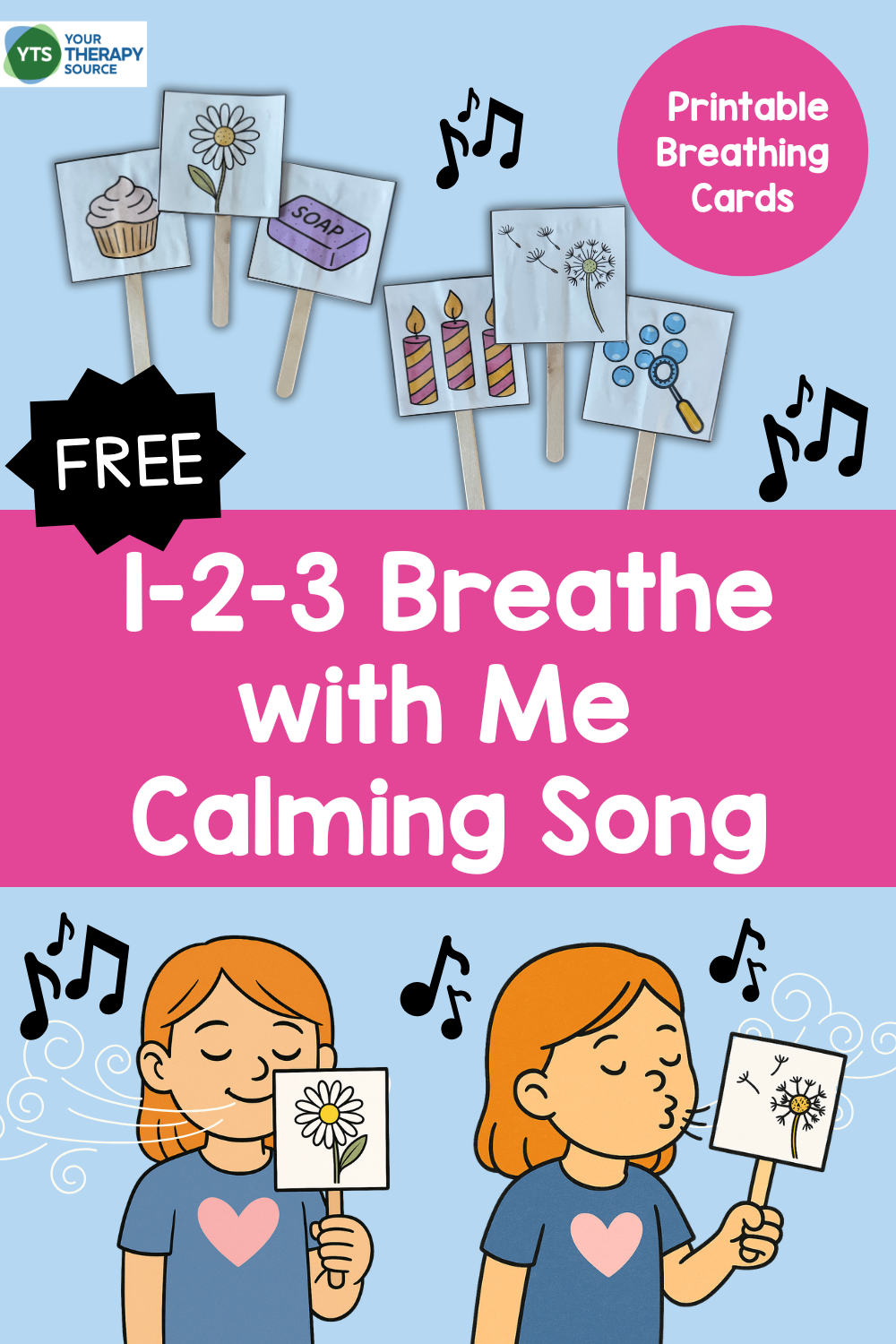 Deep Breathing Visuals Free Printable Breathing Cards - Your Therapy Source