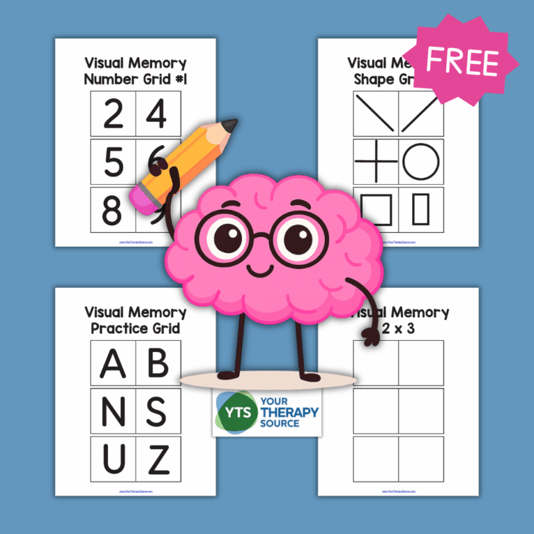 Visual Perception Activities - Free Printables - Your Therapy Source