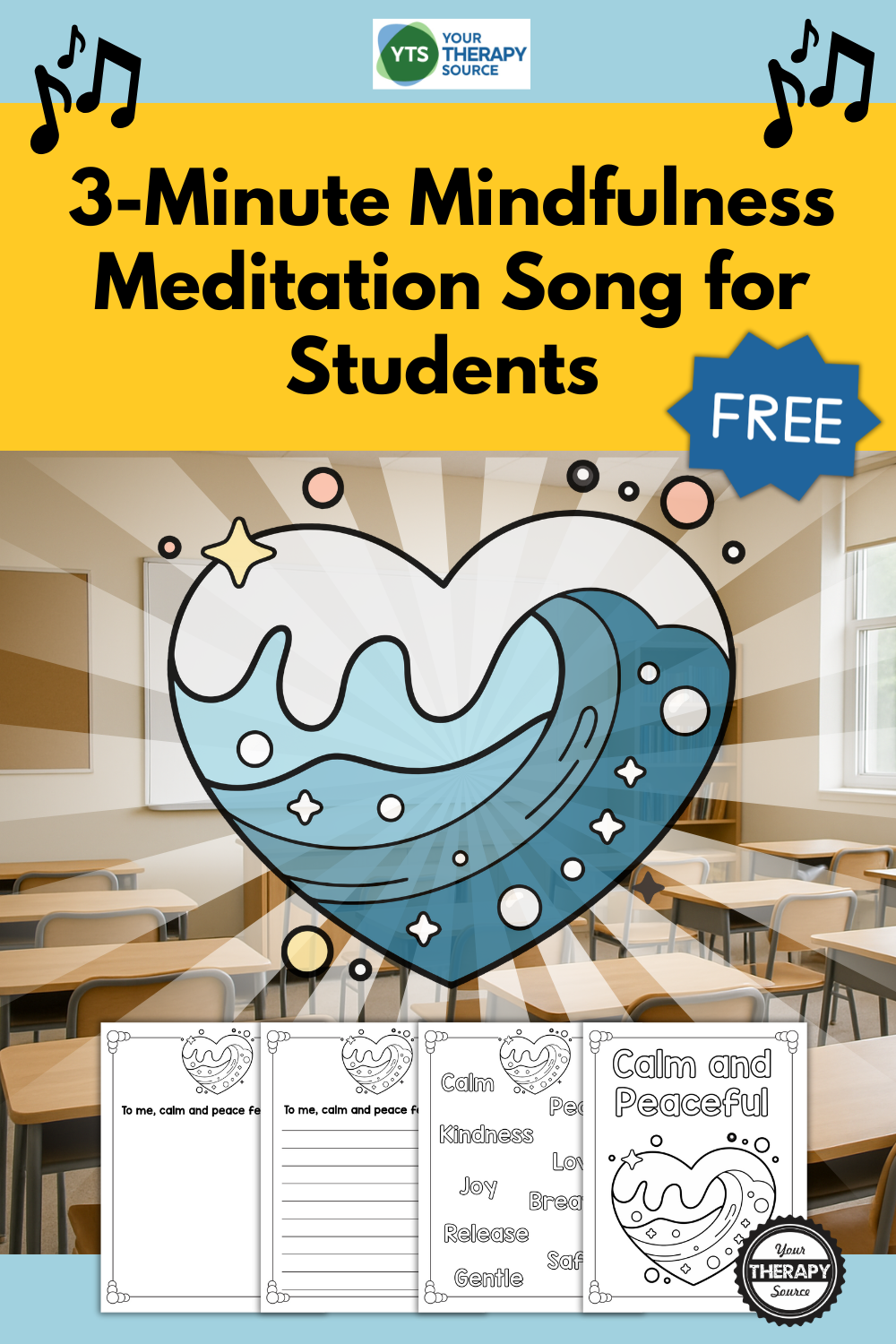 3-Minute Mindfulness Meditation for Students Free Printables - Your ...