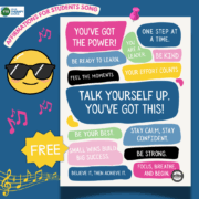 Positive Affirmations for School Song and Free Printable - Your Therapy ...