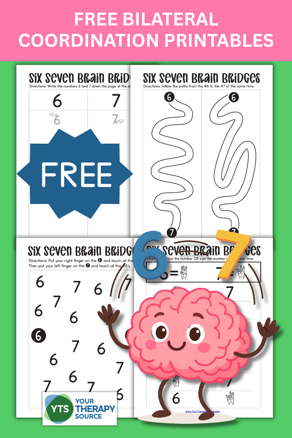 6 7 Brain Break Free Printables - Your Therapy Source