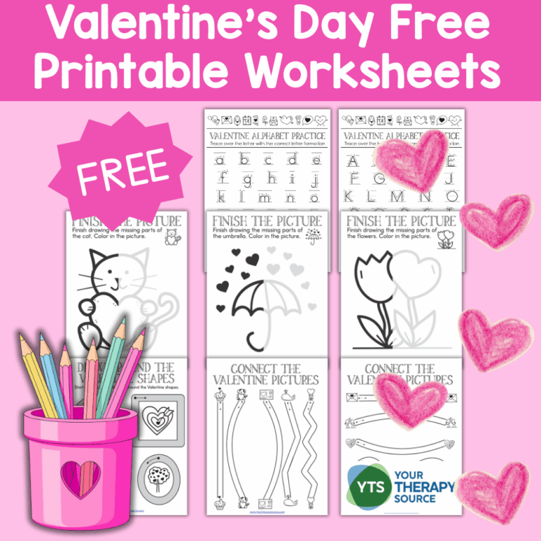 Free Valentine Preschool Worksheets - Your Therapy Source