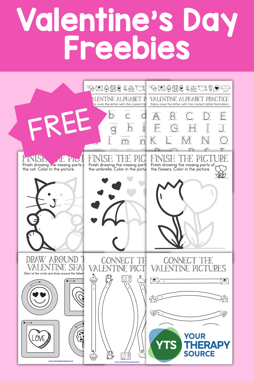 Free Valentine Preschool Worksheets - Your Therapy Source