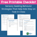 12 Sensory Seeking Behavior Strategies That Help Kids Stay on Task in ...