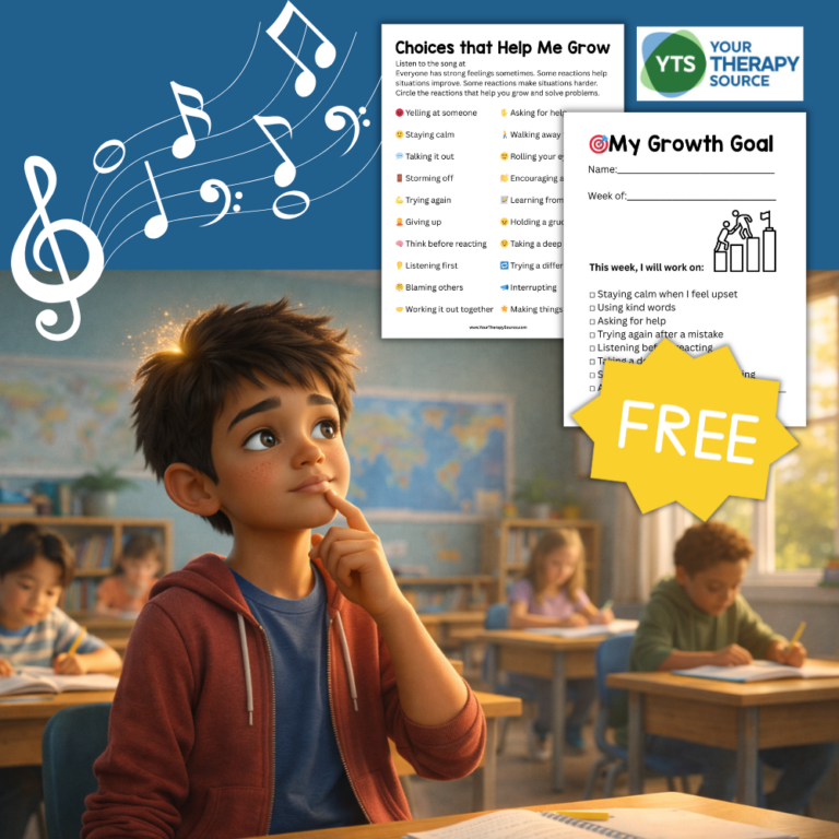 Making Choices Song and Free Printables - Your Therapy Source