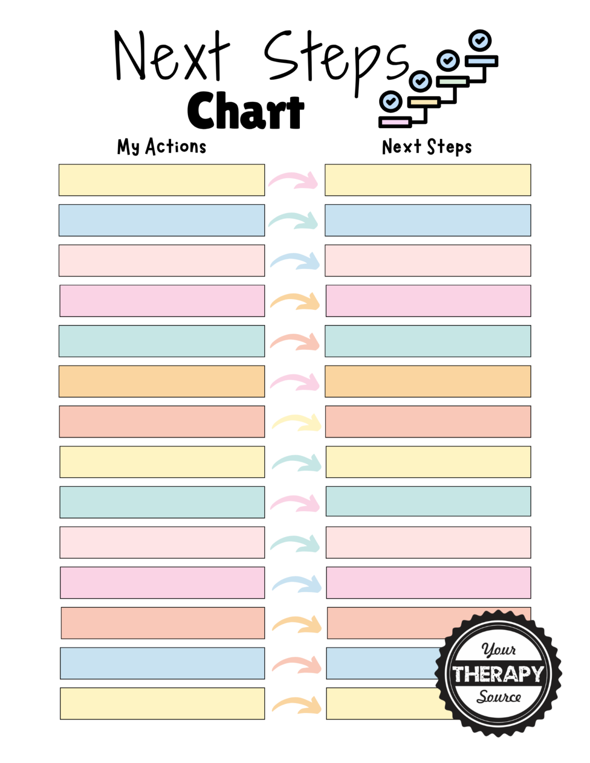 Chore Charts for Kids Free Printable PDF - Your Therapy Source