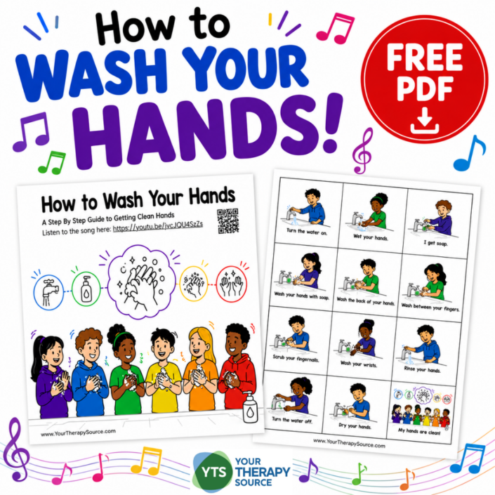 How to Wash Your Hands Song Step By Step Free Printables - Your Therapy ...